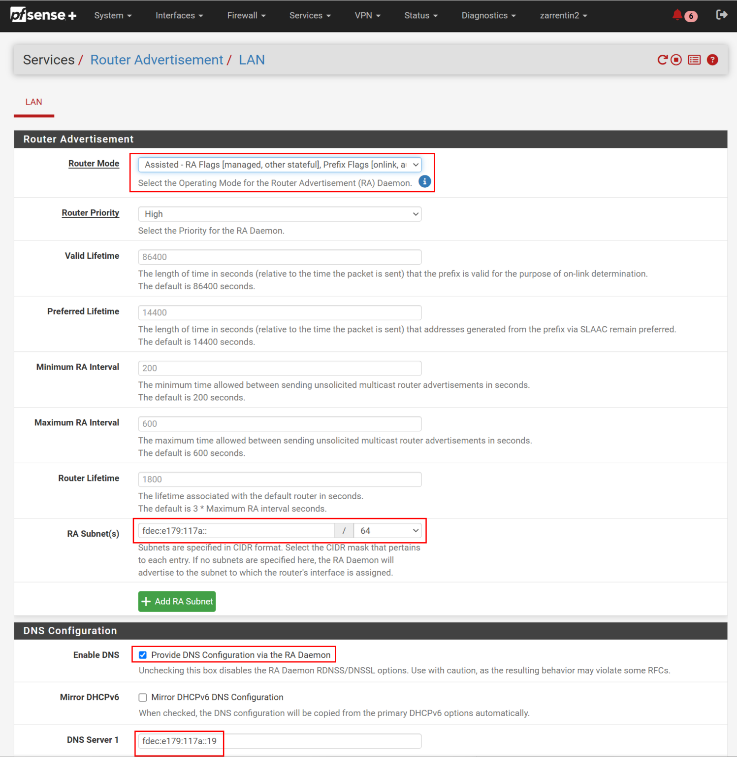 Statische lokale IPv6-Adressen (ULA) im Heimnetz mit pfSense | kuerbis.org